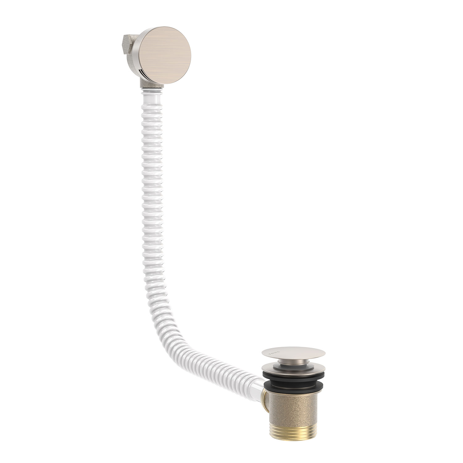 Round Click-Clack drainage and fill valve with overflow for bath-03453430AC