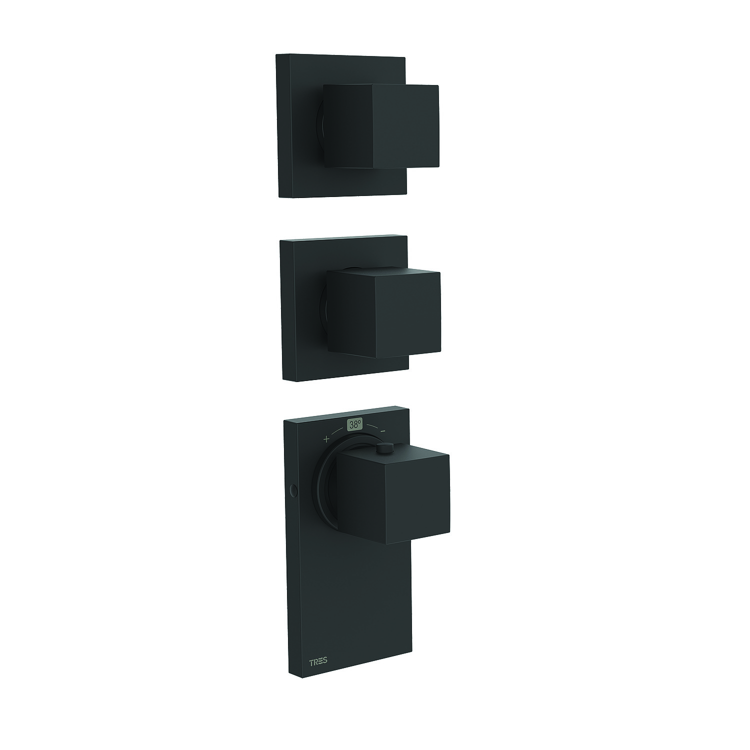 BLOCK SYSTEM COLORS Block System 4-way concealed thermostatic mixer tap ...
