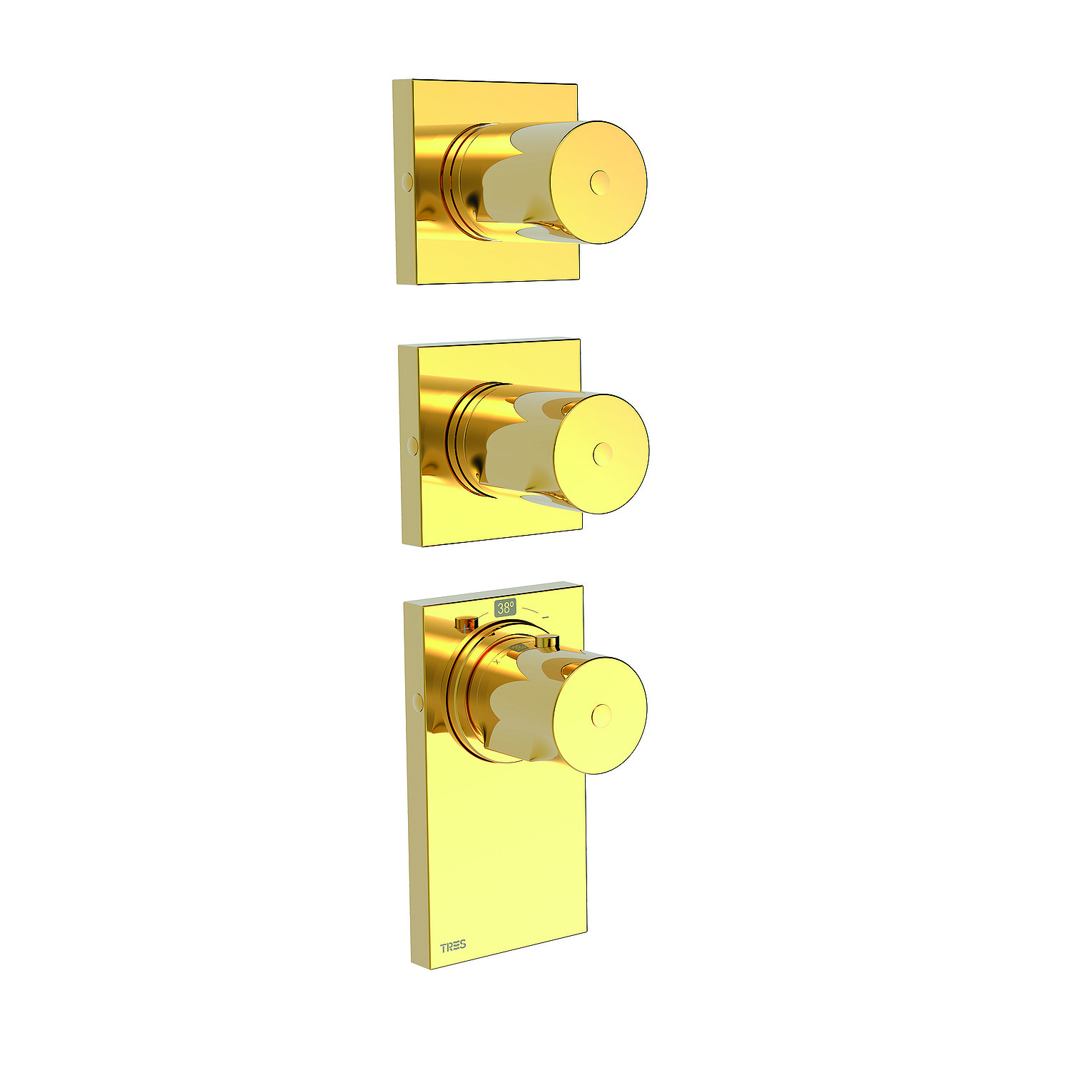 BLOCK SYSTEM Block System 4-way concealed thermostatic mixer tap-20635499OR