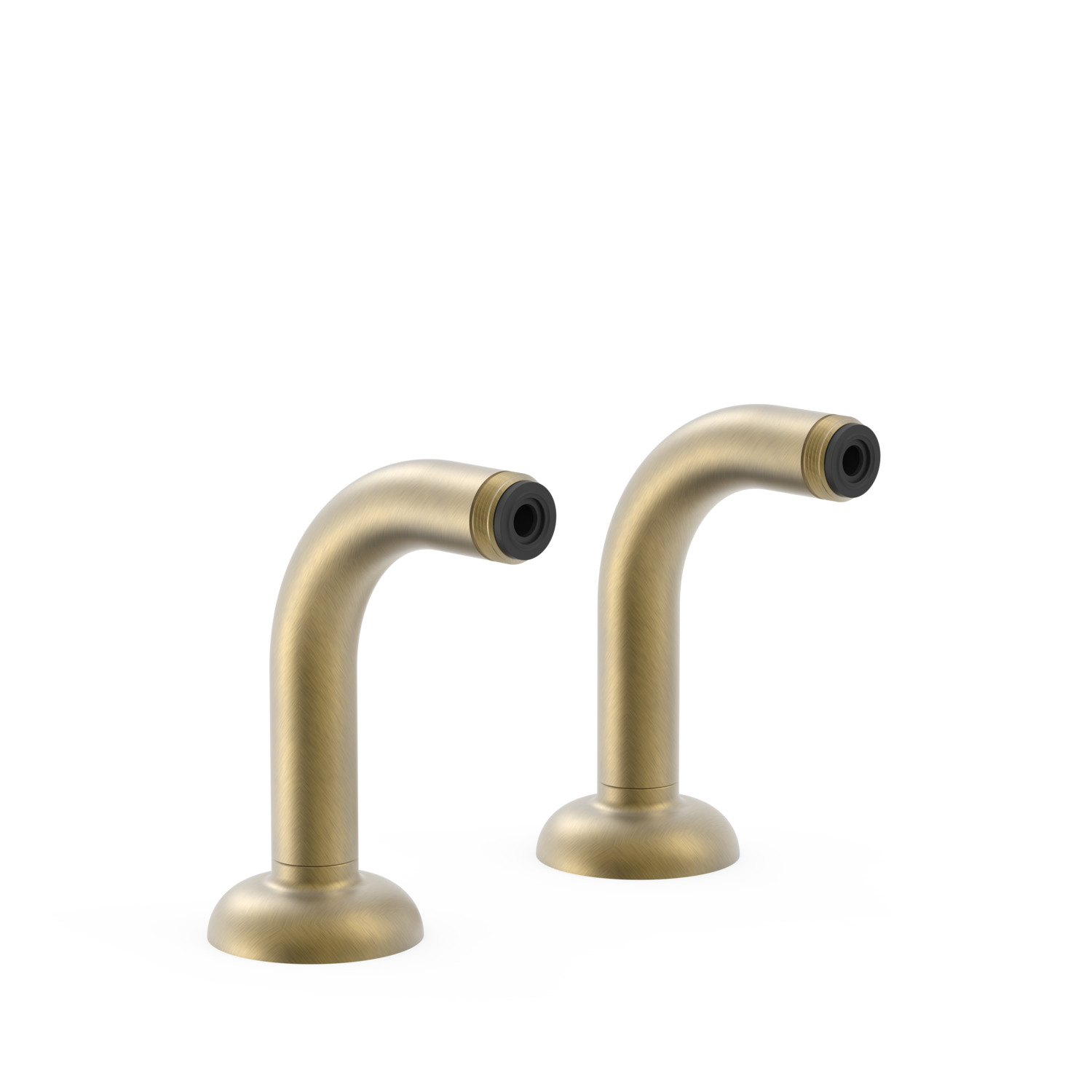 Elbow water connectors for installation on bath edge for bath tap ...