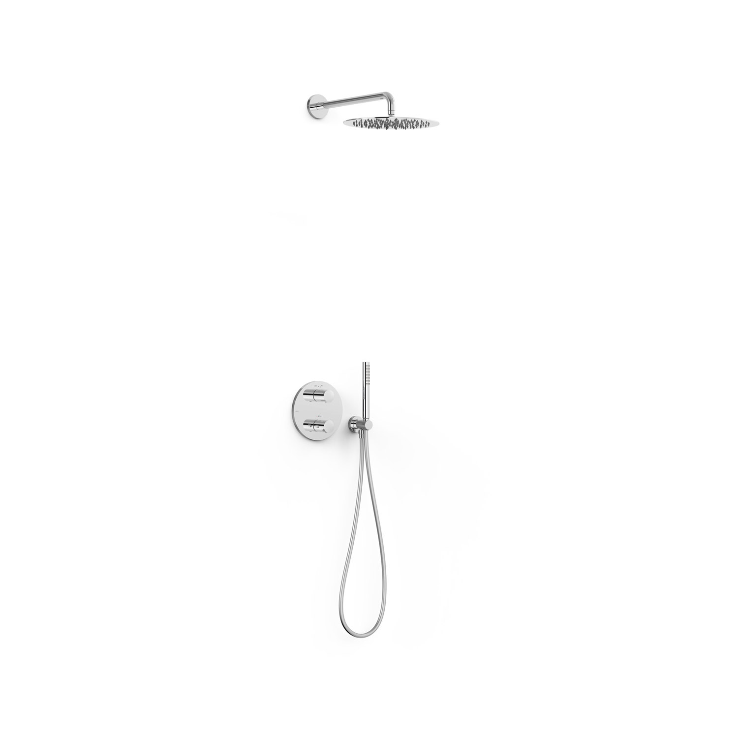THERM-BOX Therm-Box 2-way concealed thermostatic tap kit for showers ...