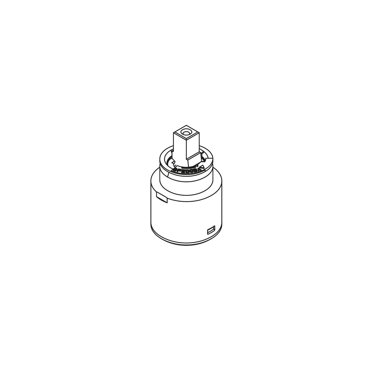 Fixed outlet cartridge Ø 40 mm.-9134288