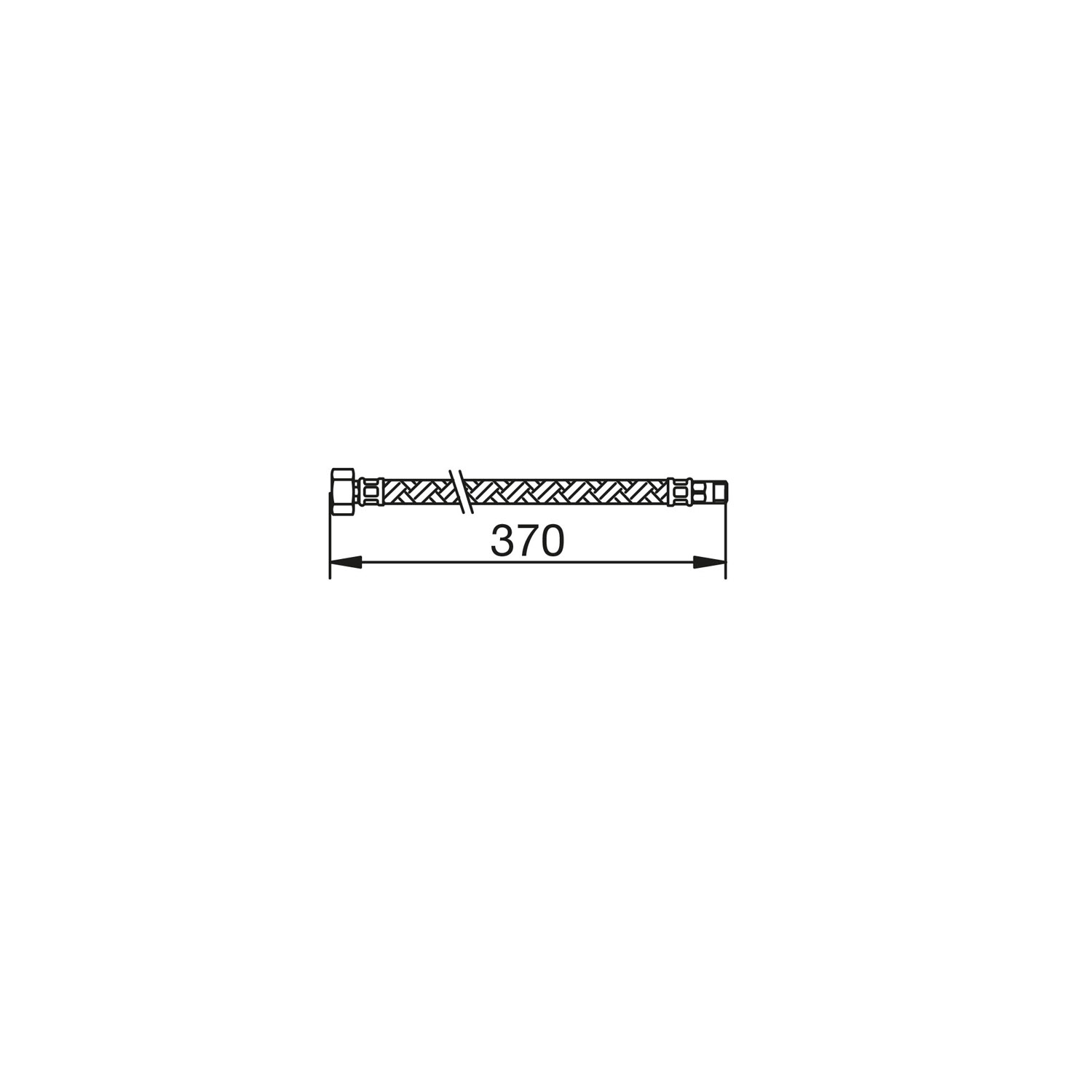 Flexible connection Male 9x1 L. 370 mm.-9134803