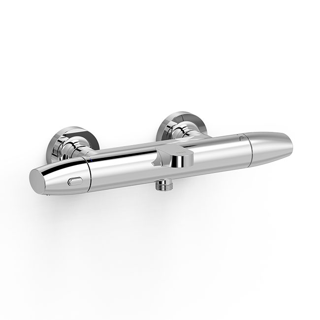 OVER-WALL Wall-mounted thermostatic mixer tap for bath and shower-19017403