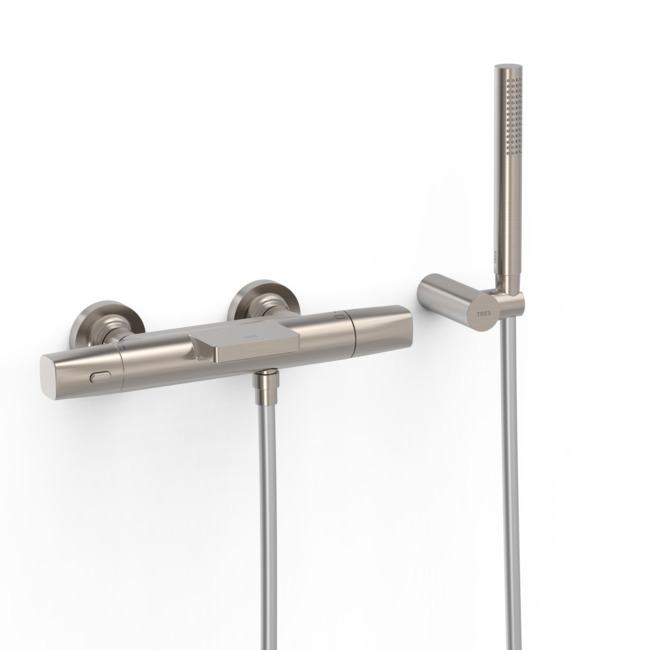 OVER-WALL Wall-mounted thermostatic mixer tap for bath and shower ...