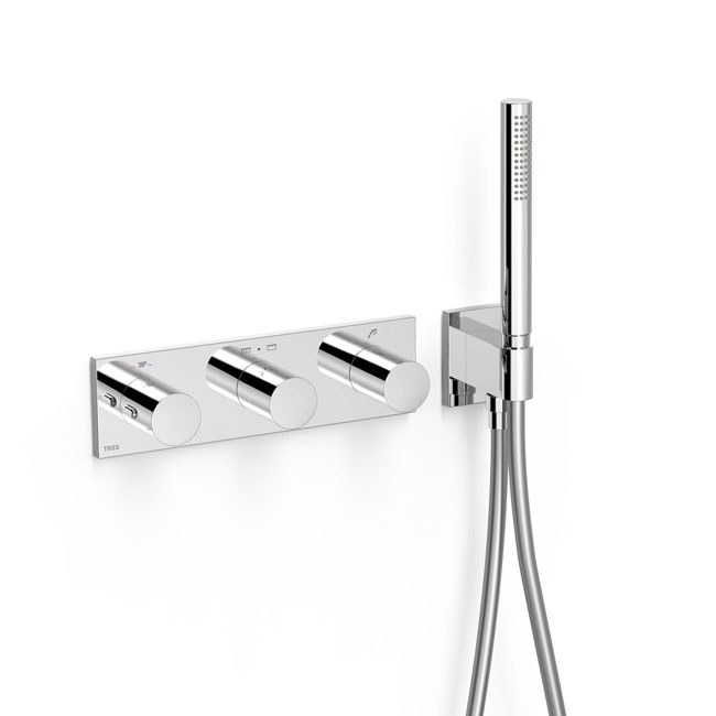 B-SYSTEM B-system 3-way concealed thermostatic mixer tap-30735301